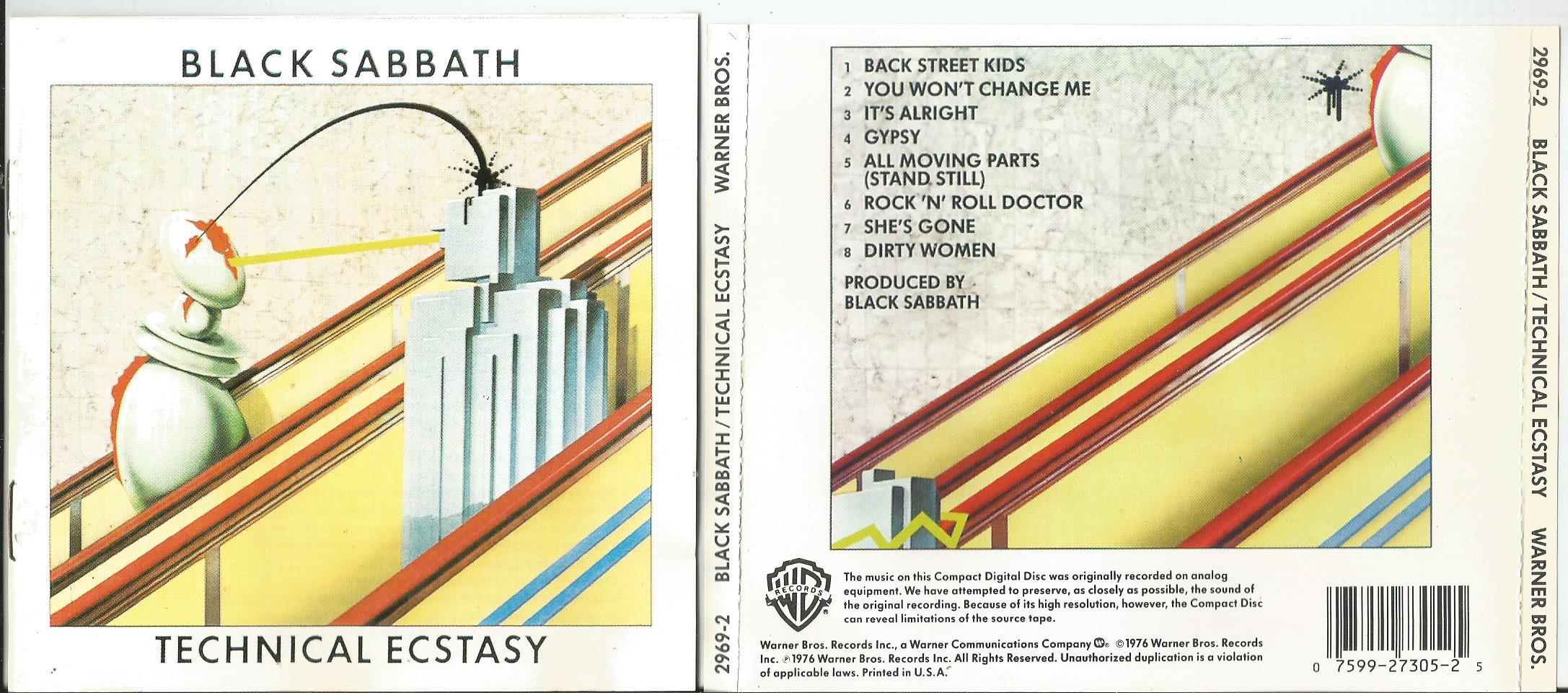 Album Technical ecstasy de Black Sabbath sur CDandLP