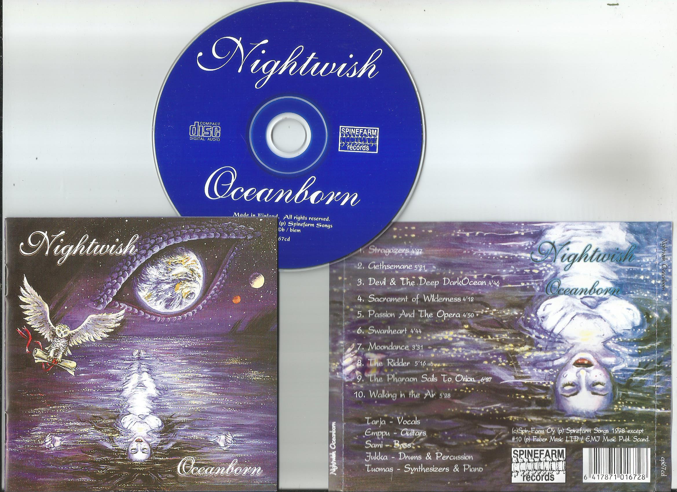 Nightwish Oceanborn (Vinyl Records, LP, CD) on CDandLP