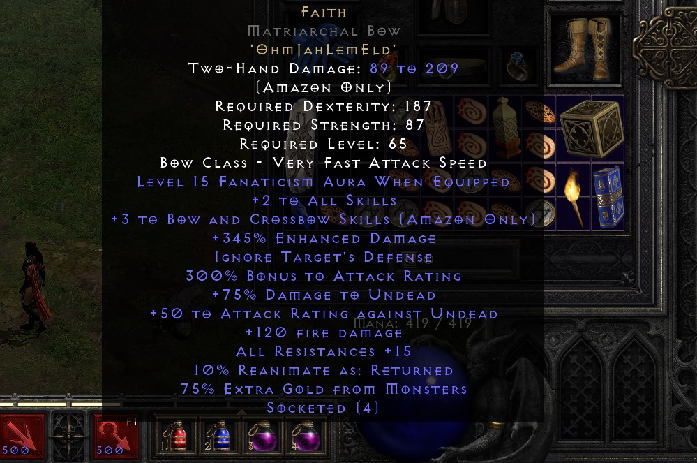 +3 Mat Bow Faith - Topic - d2jsp