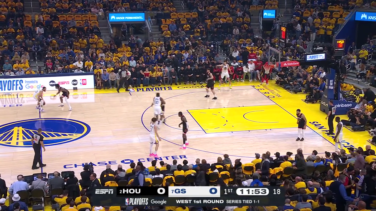 NBA Playoffs 2025 / West / 1st Round / Game 3 / 26.04.2025 / {Houston Rockets @ Golden State ...